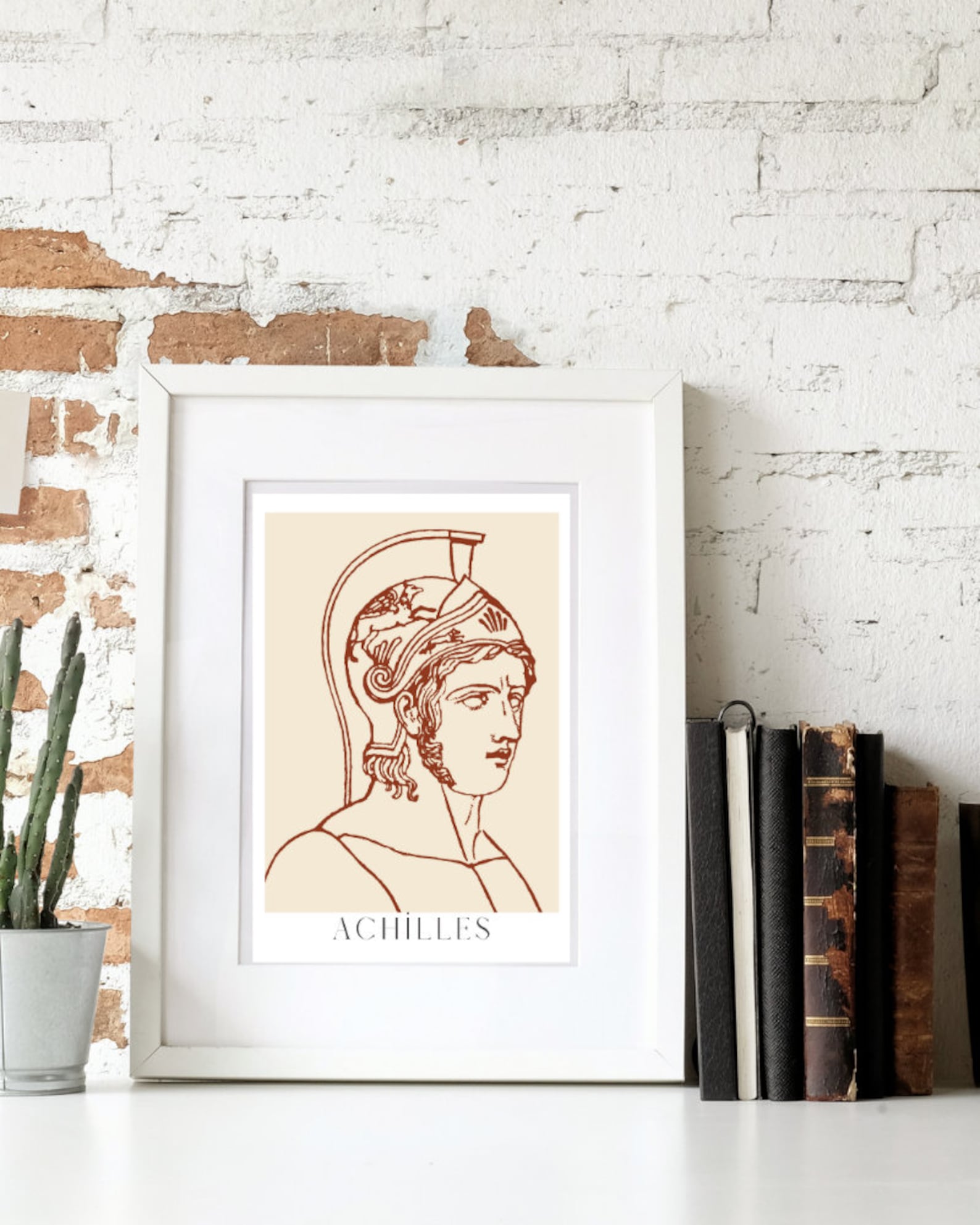 Achilles Art Iliad Print Epic Hero Poster Greek Mythology | Etsy