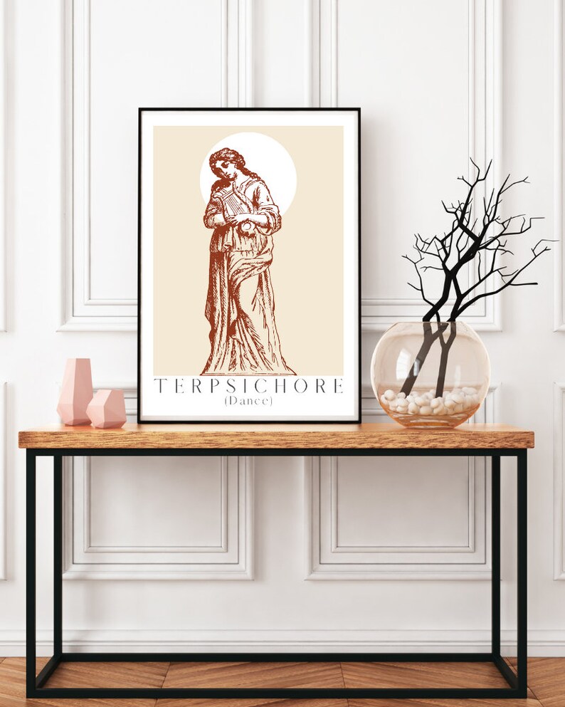 Terpsichore Print, Greek Mythology Art, Dance Muse - Etsy