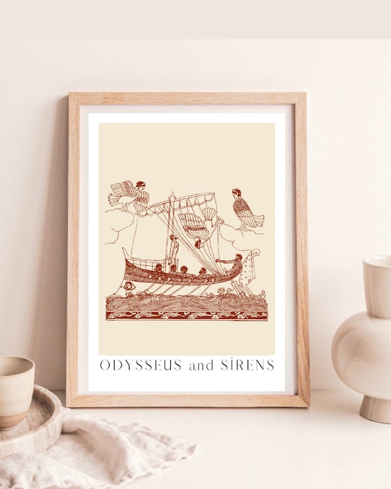 The Odyssey by Homer Poster the Odyssey Art Classic - Etsy