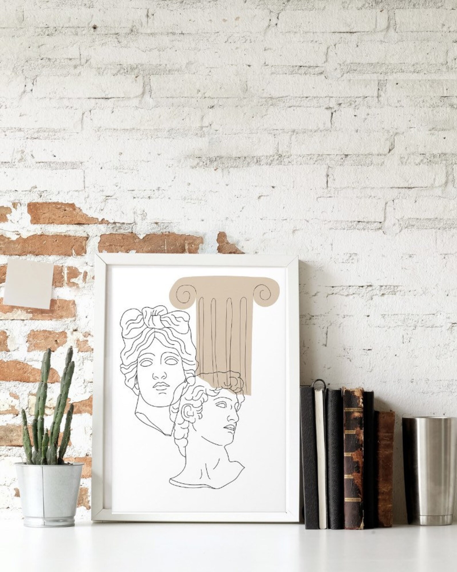 Ancient Greek Print Sculpture Wall Art Ionic Column Print - Etsy