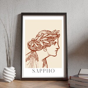 Sappho Print, Ancient Greek Poet, Feminist Art - Etsy