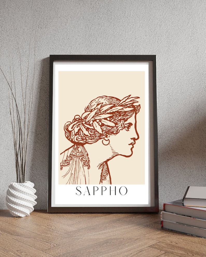 Sappho Poster Sapphic Art Lesbian Decor Feminist Room - Etsy