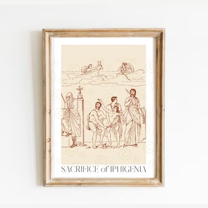 Sacrifice of Iphigenia, Rescue of Iphigenia, Iliad Art Print, Trojan ...