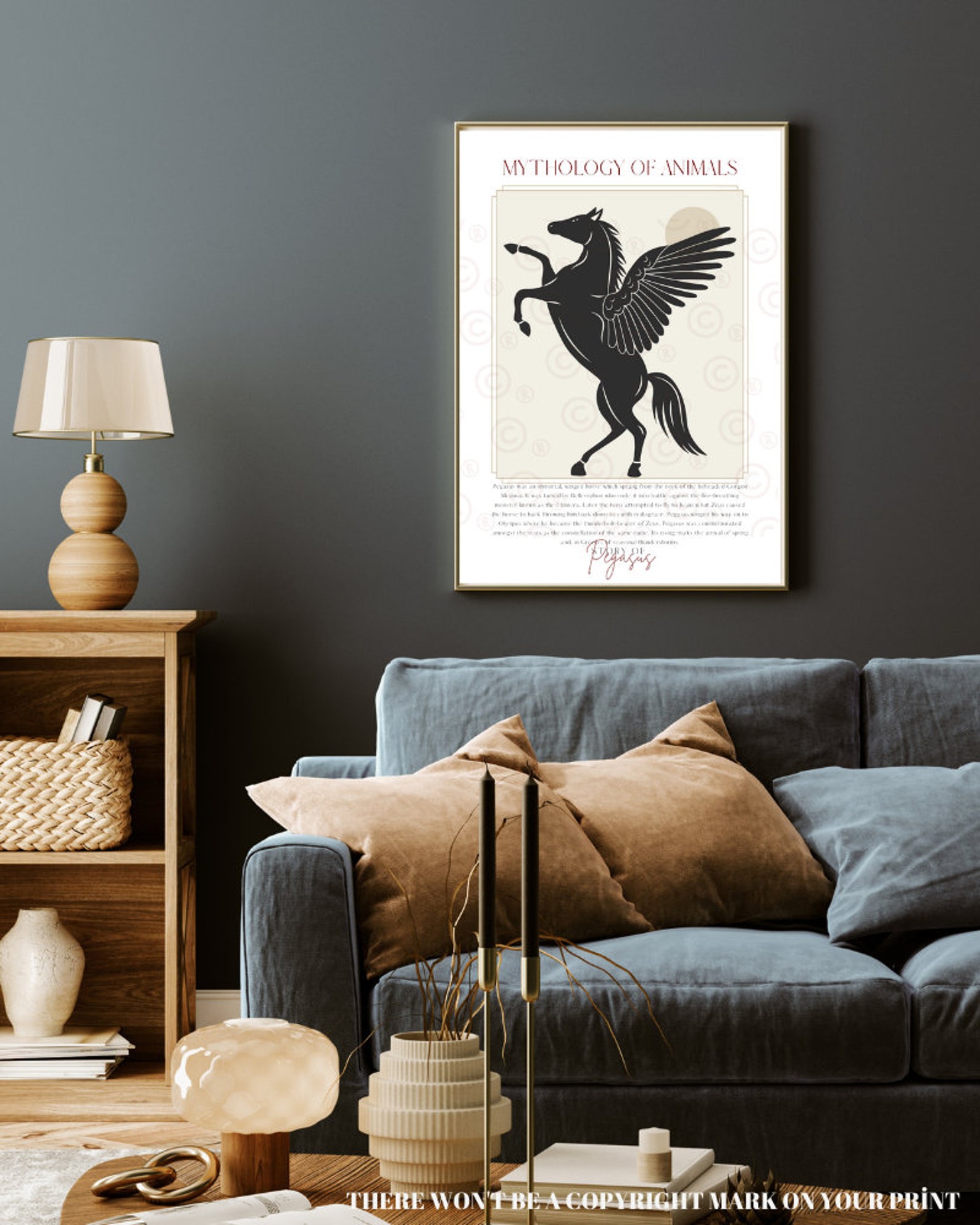 Pegasus Print, Greek Mythology Art, Mythical Creatures - Etsy