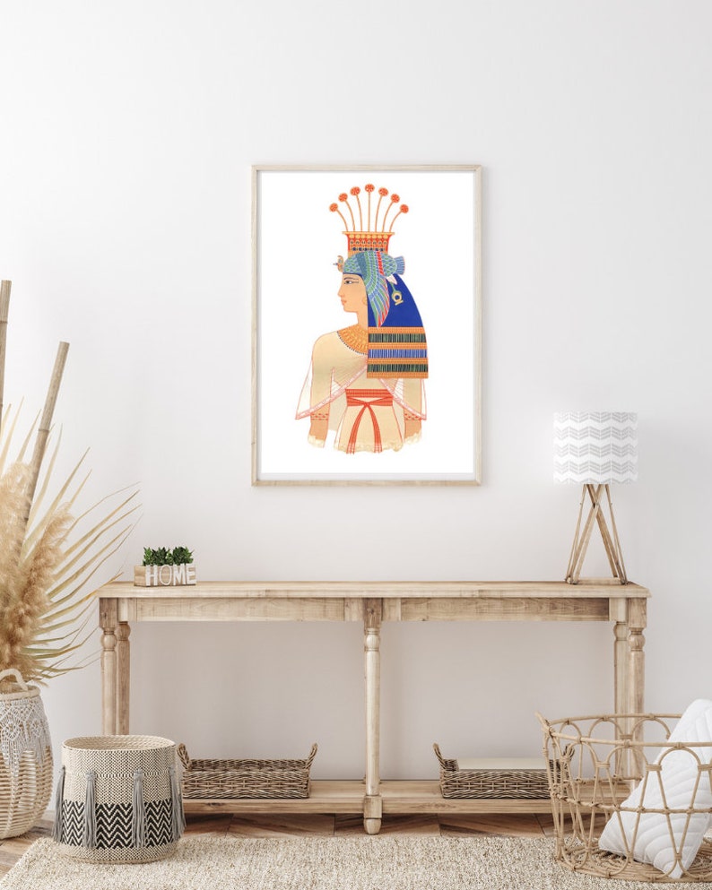 Cleopatra Art Print, Egyptian Goddess Decor - Etsy