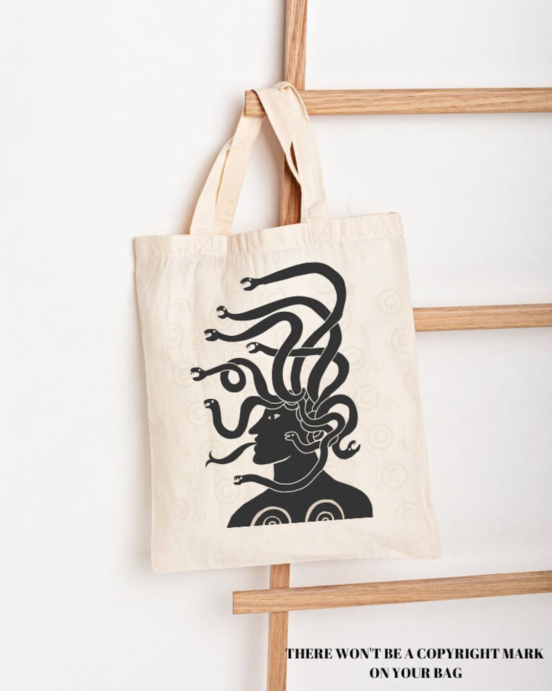 Medusa Tote Bag, Dark Academia Tote Bag, Goddess Tote Bag, Greek Tote ...