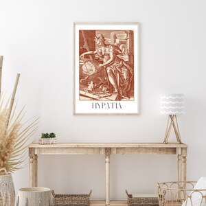 Hypatia, Ancient Woman Philosopher, Women in History Print, Feminist ...