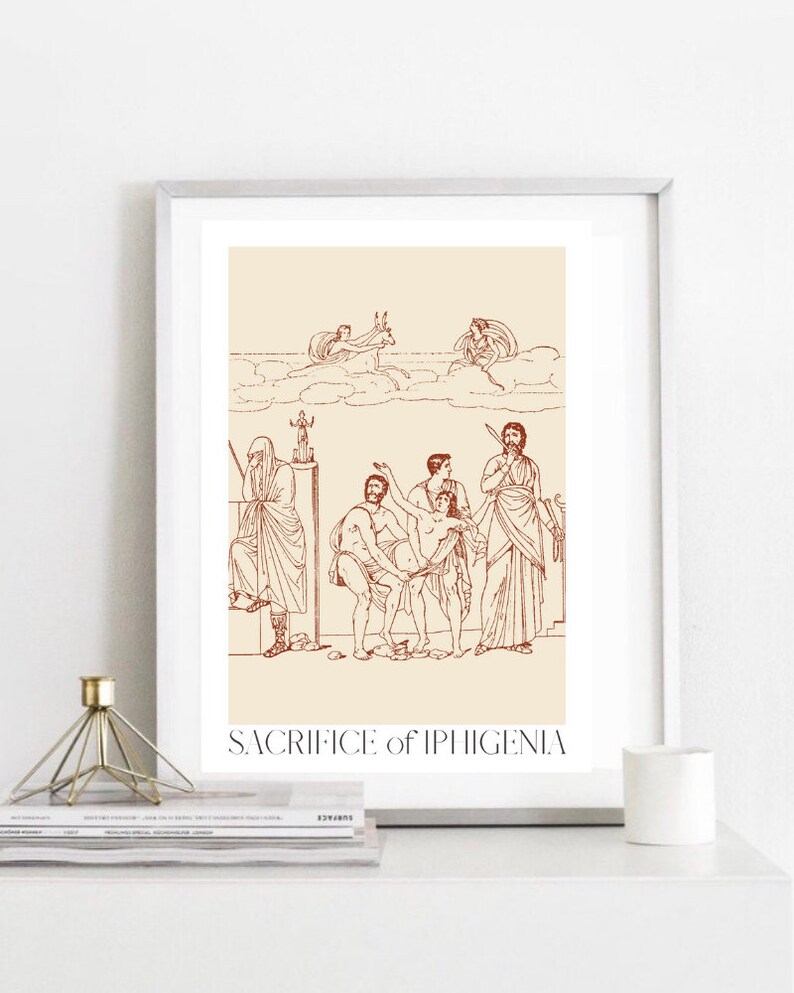 Sacrifice of Iphigenia Rescue of Iphigenia Iliad Art Print | Etsy