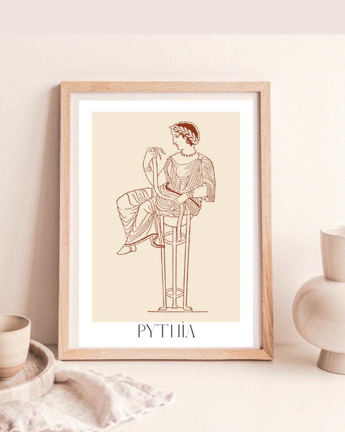 Pythia Oracle of Delphi the High Priestess Poster Priestess - Etsy