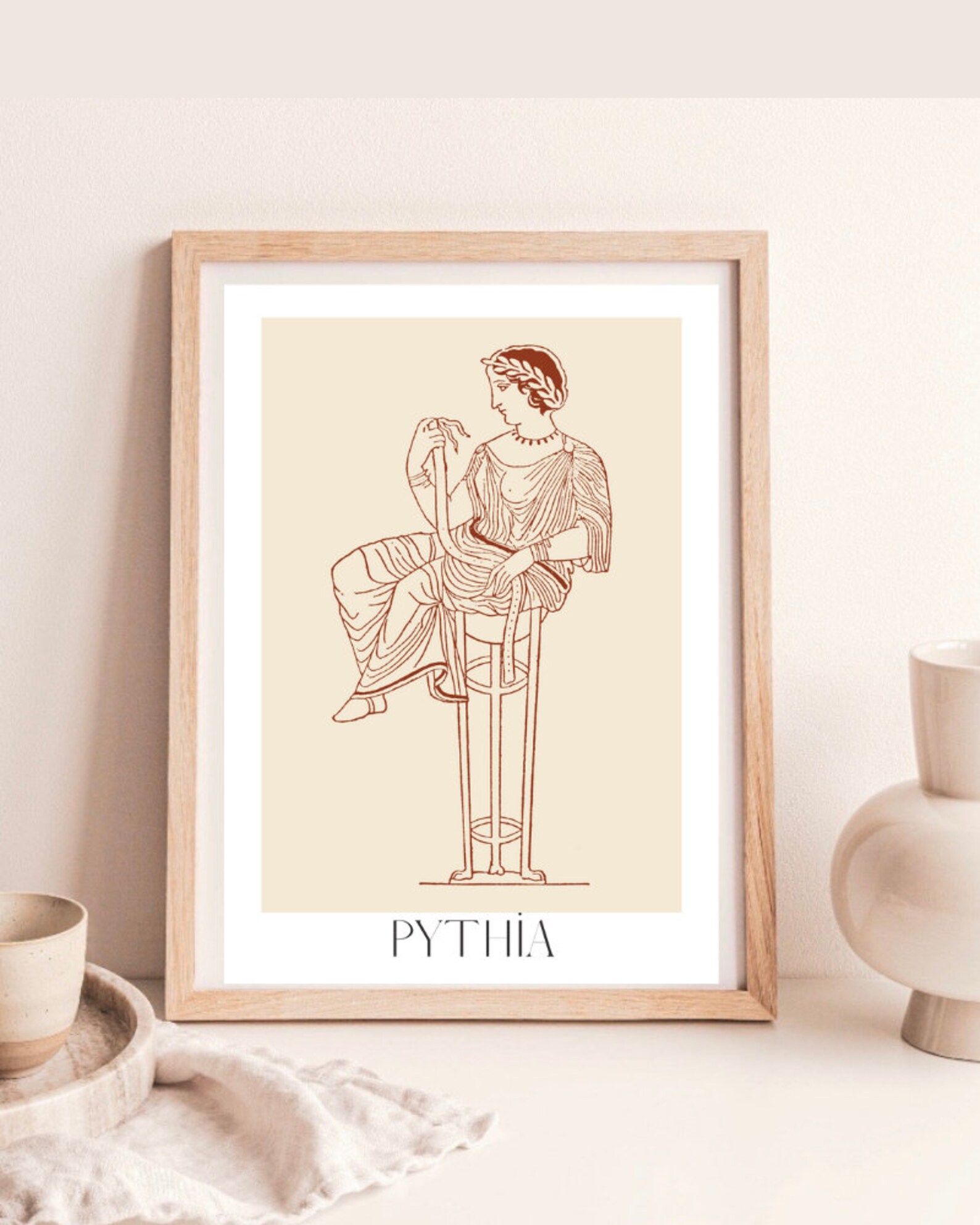 Pythia Oracle of Delphi the High Priestess Poster Priestess - Etsy