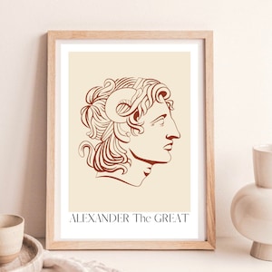 Alexander the Great Print, Ancient Greece Decor, History Poster - Etsy