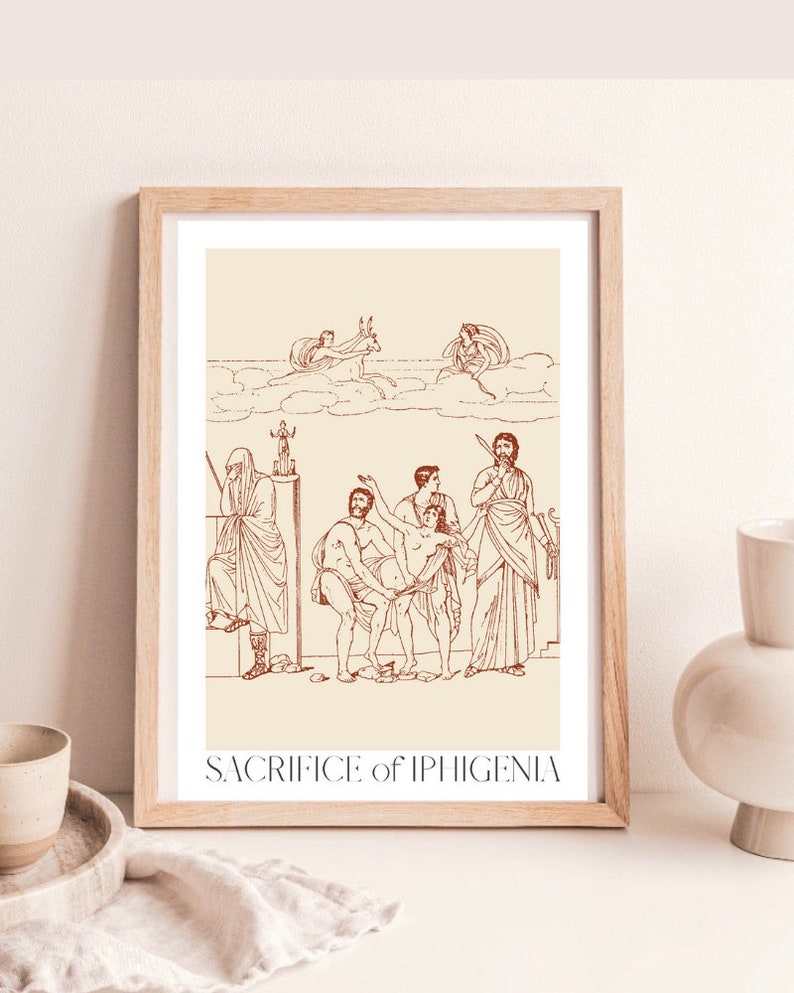 Sacrifice of Iphigenia Rescue of Iphigenia Iliad Art Print | Etsy