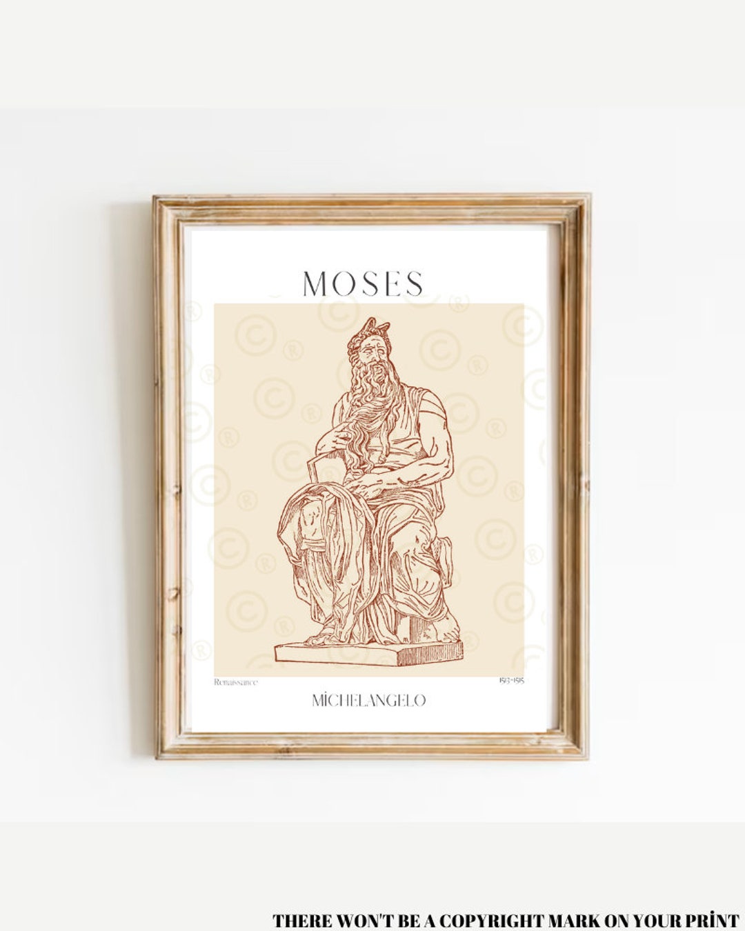 Moses Sculpture, Michelangelo Poster, Renaissance Art, Art History ...