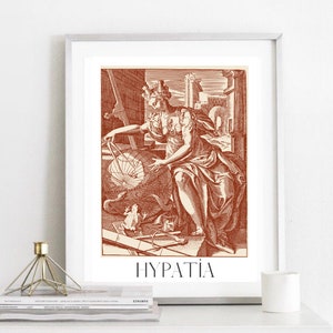 Hypatia, Ancient Woman Philosopher, Women in History Print, Feminist ...