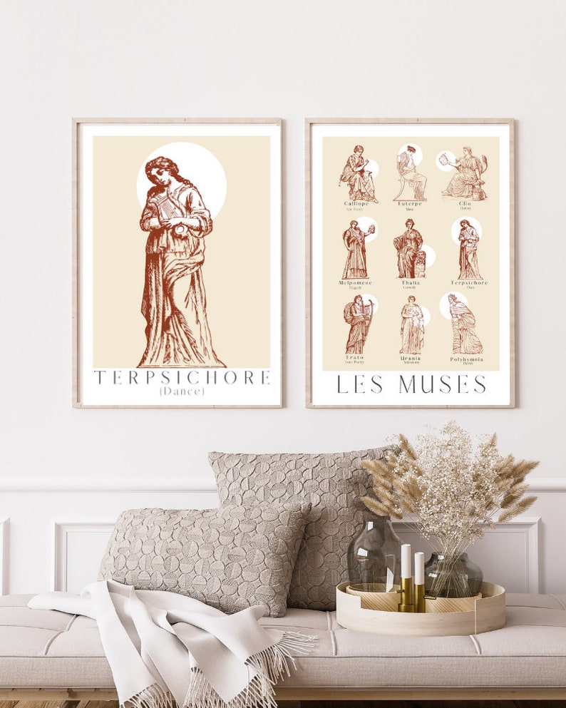 Terpsichore Print, Greek Mythology Art, Dance Muse - Etsy