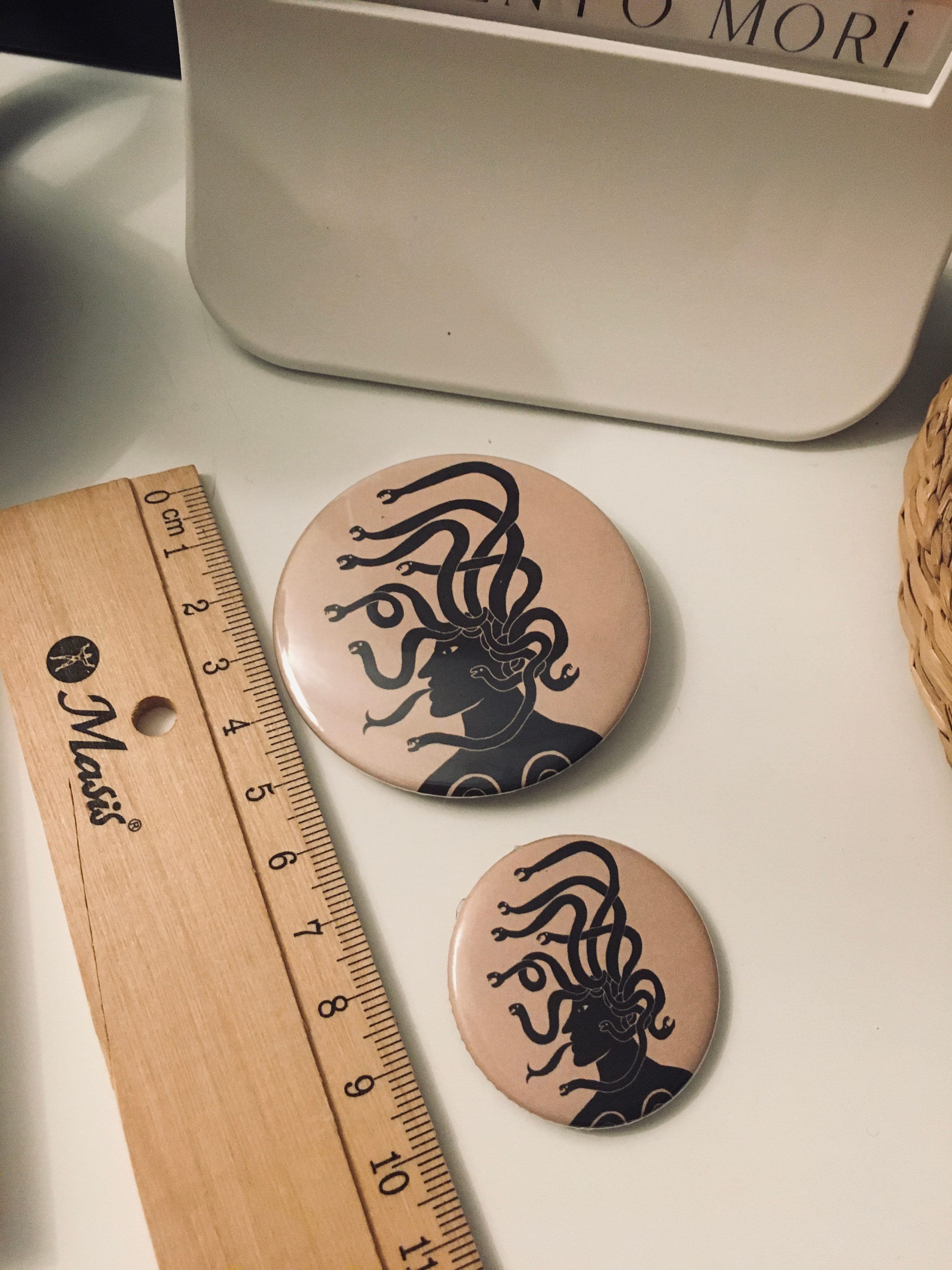 Medusa Pin Greek Mythology Pin Dark Academia Pins Light - Etsy
