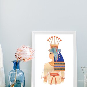 Cleopatra Art, Egyptian Goddess, Ancient Egypt Poster, Egyptian Art ...