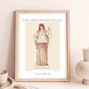 Hestia Print, Hestia Altar Decor, Goddess Poster, Greek Mythology Art ...