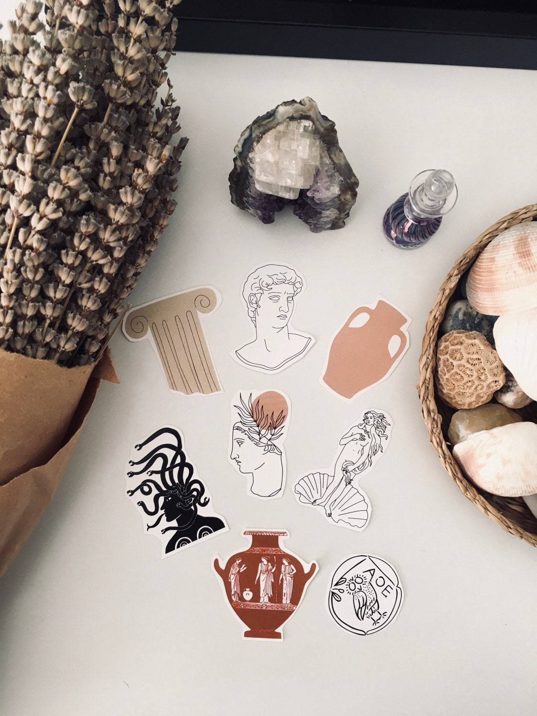 Ancient Greek Sticker Pack, Mythology Sticker Set, Academia Sticker ...