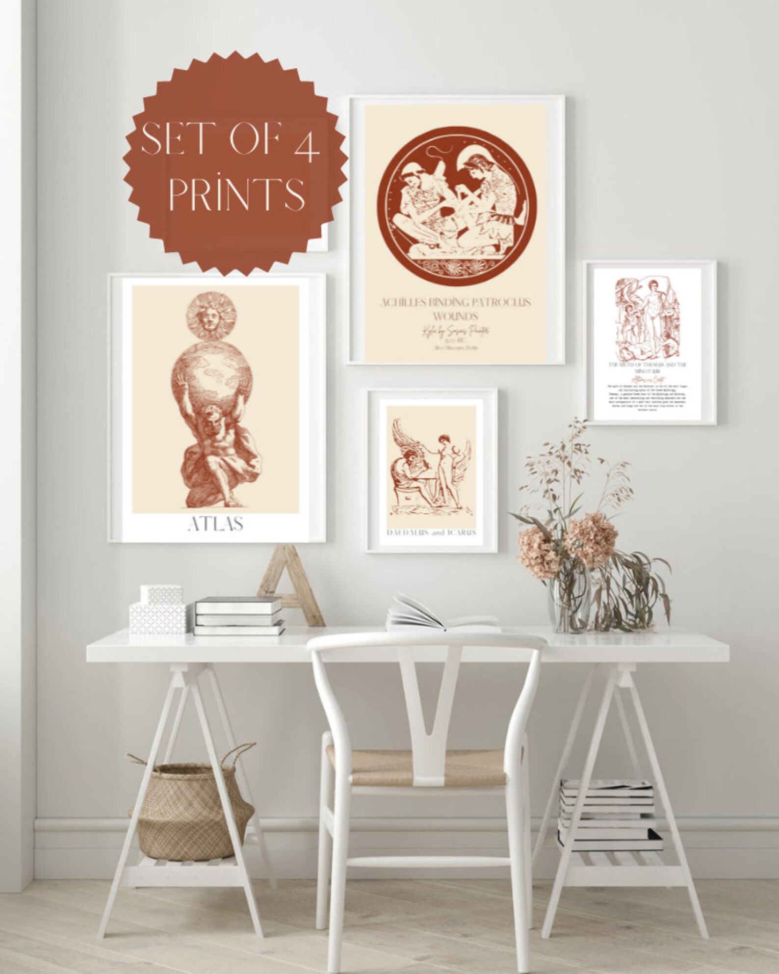 Ancient Greek Art Prints, Mythology Goddess Gallery Wall Set - Etsy