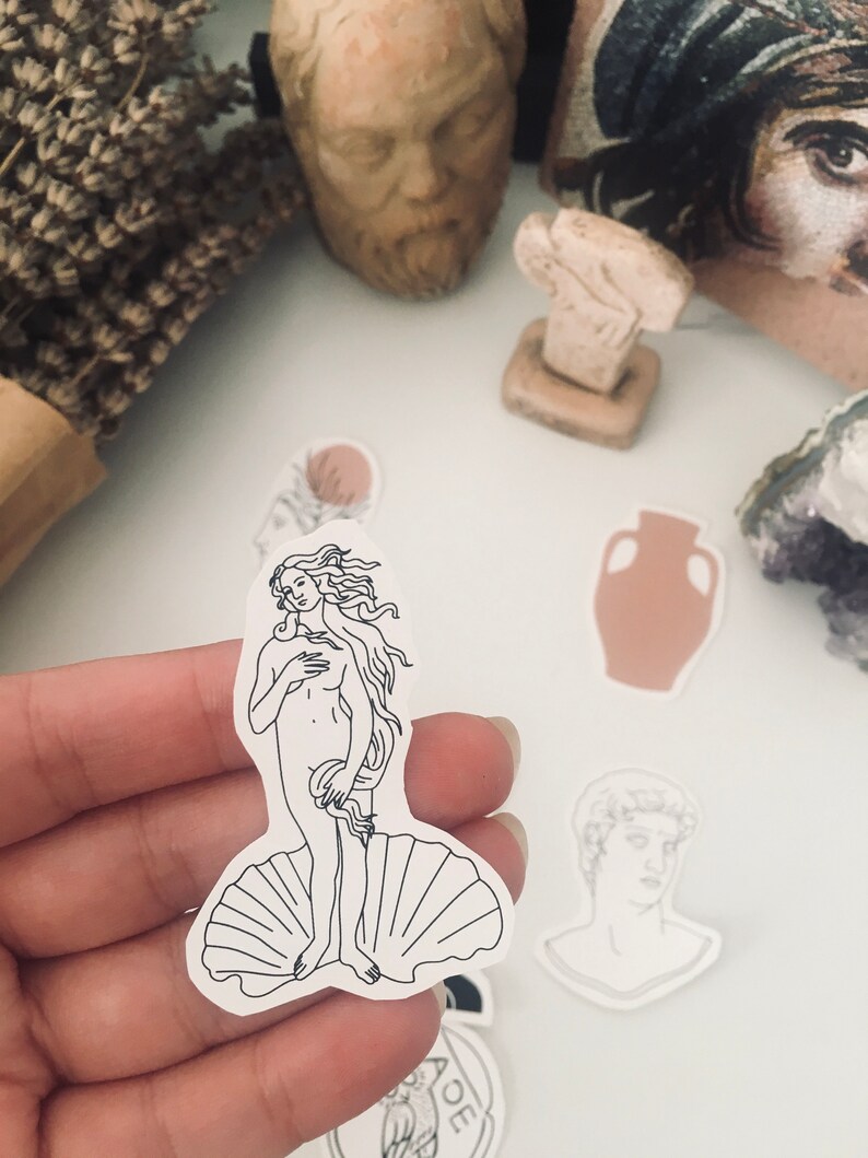 Goddess Sticker Pack Mythology Sticker Gift Set Greek Statue - Etsy