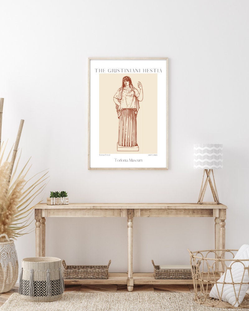 Hestia Print, Hestia Altar Decor, Goddess Poster, Greek Mythology Art ...