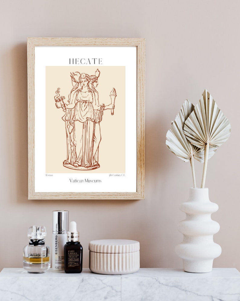 Hecate Art Print Triple Goddess Wall Art Greek Mythology | Etsy