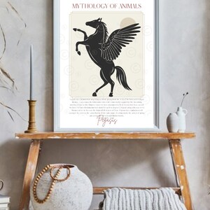 Pegasus Print, Greek Mythology Art, Mythical Creatures - Etsy