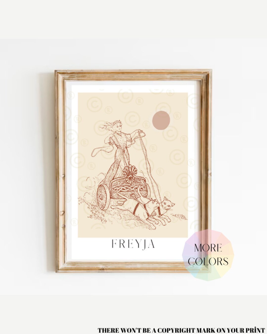 Freyja Print, Nordic Goddess, Viking Art, Norse Mythology - Etsy