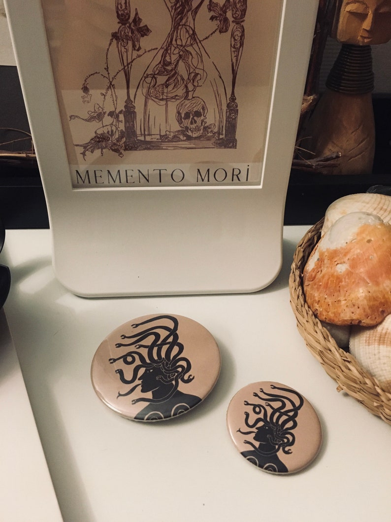 Medusa Pin Greek Mythology Pin Dark Academia Pins Light | Etsy