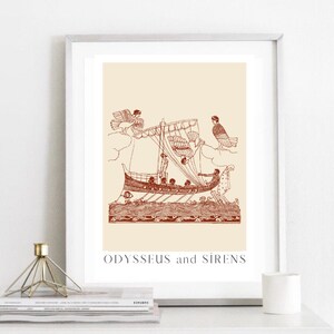 The Odyssey by Homer Poster The Odyssey art Classic | Etsy