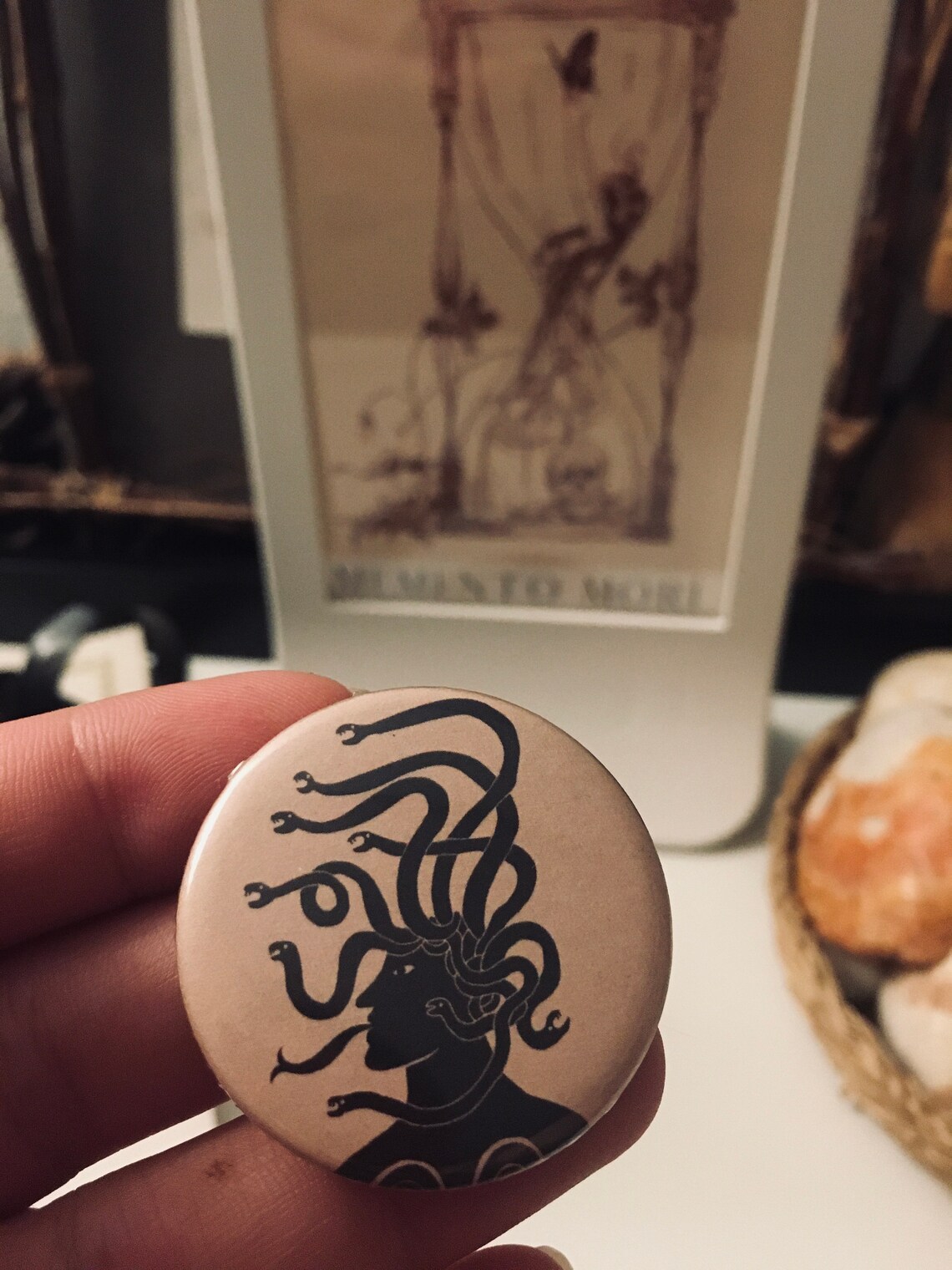 Medusa Pin Greek Mythology Pin Dark Academia Pins Light - Etsy