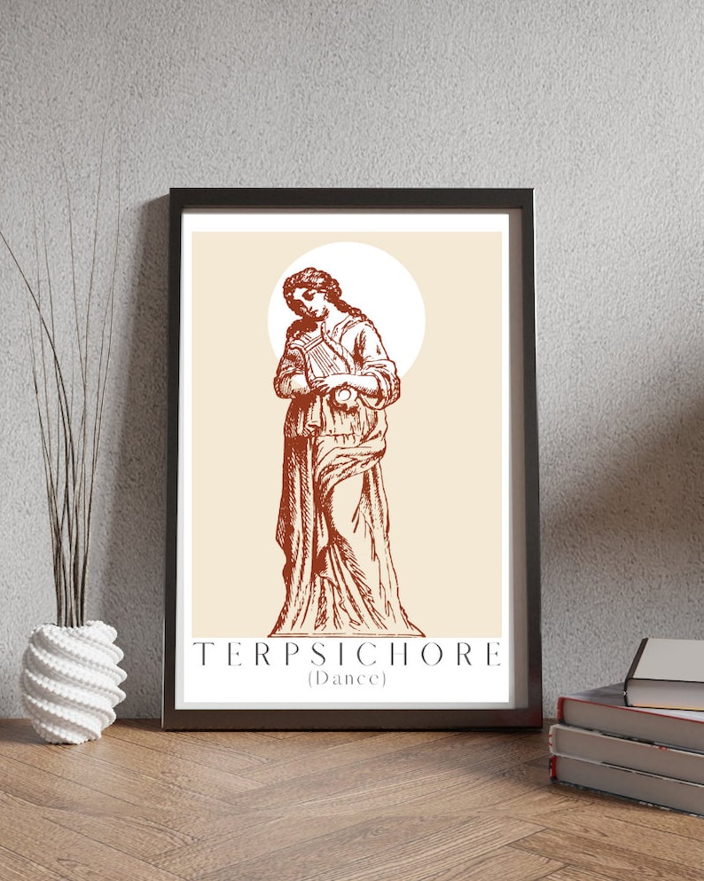 Terpsichore Dancer Gift the Nine Muses Greek Mythology Art - Etsy