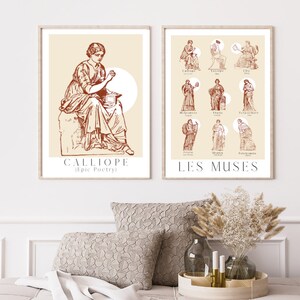 Calliope, the Nine Muses, Classic Literature Poster, Poetry Gifts ...