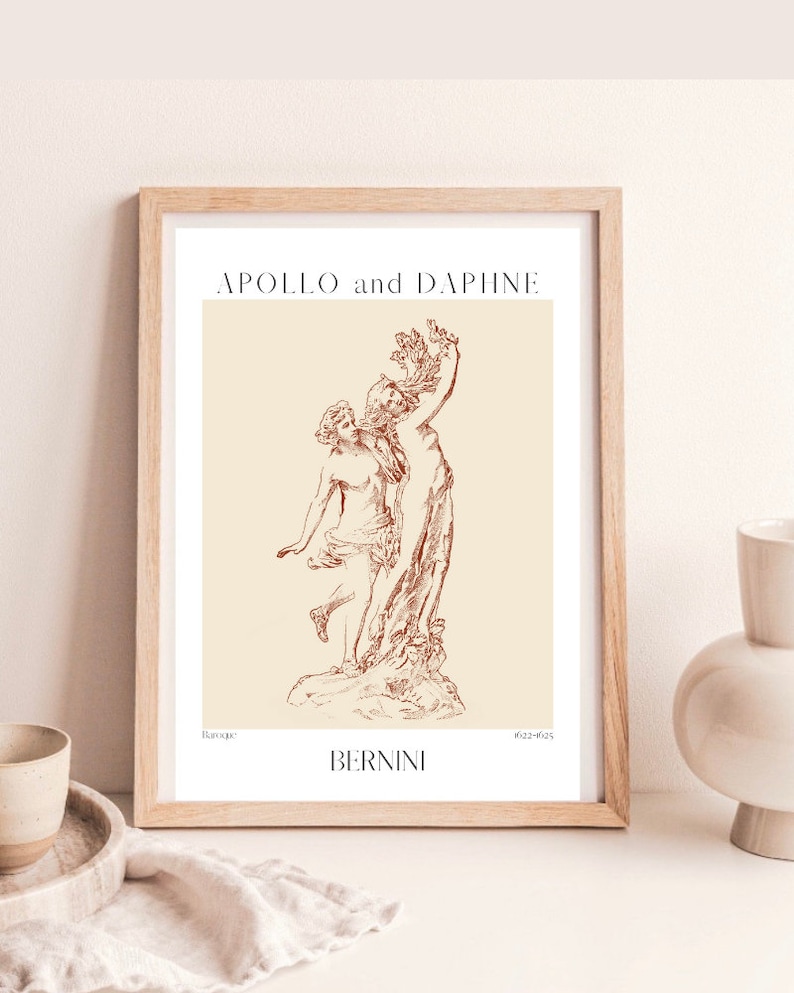 Apollo and Daphne Bernini Statue Poster Baroque Art Print - Etsy