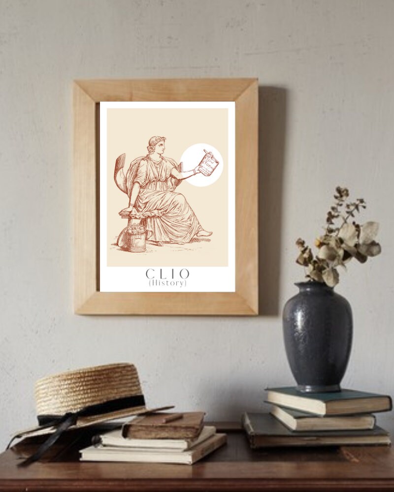 Clio, Clio Muse, History Poster, Historian Gift, History Teacher Gift ...