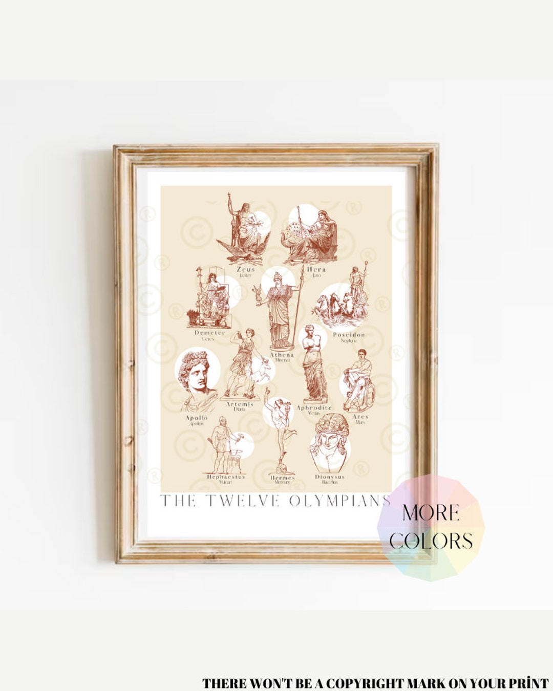 Greek God Family Tree 12 Olympians