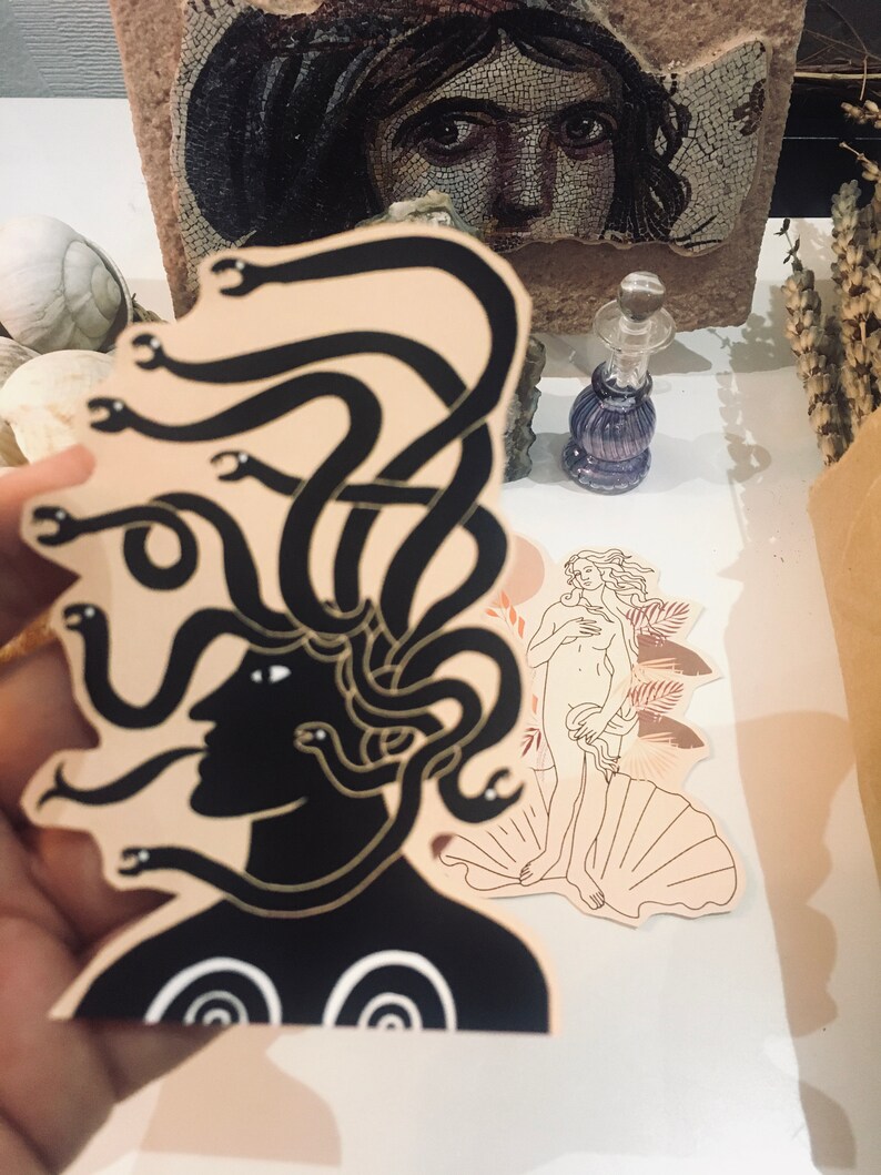 Goddess Aesthetic Sticker Pack Mythology Sticker Set Greek - Etsy