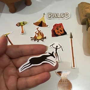 Paleolithic Sticker Pack, Prehistoric Stickers, Anthropology Sticker ...
