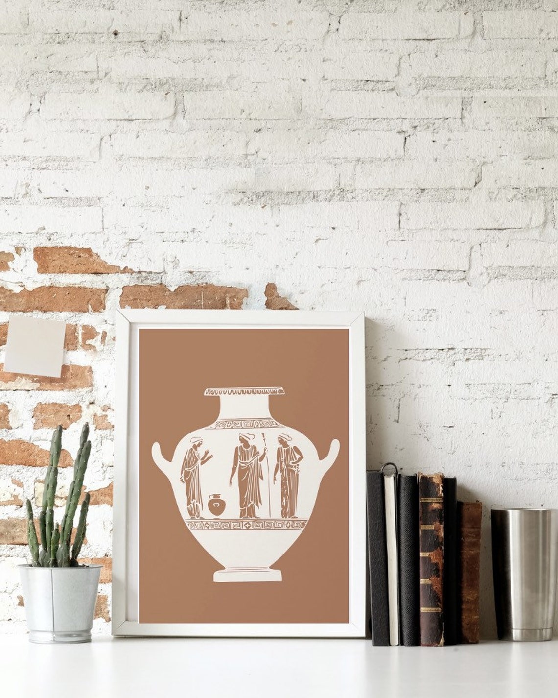Greek Vase Print, Ancient Pottery Poster, Aesthetic Bohemian Kitchen ...