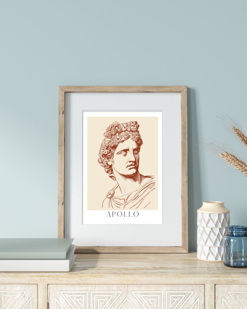 Phoebus Apollo Greek God Poster God Apollo Print Greek | Etsy