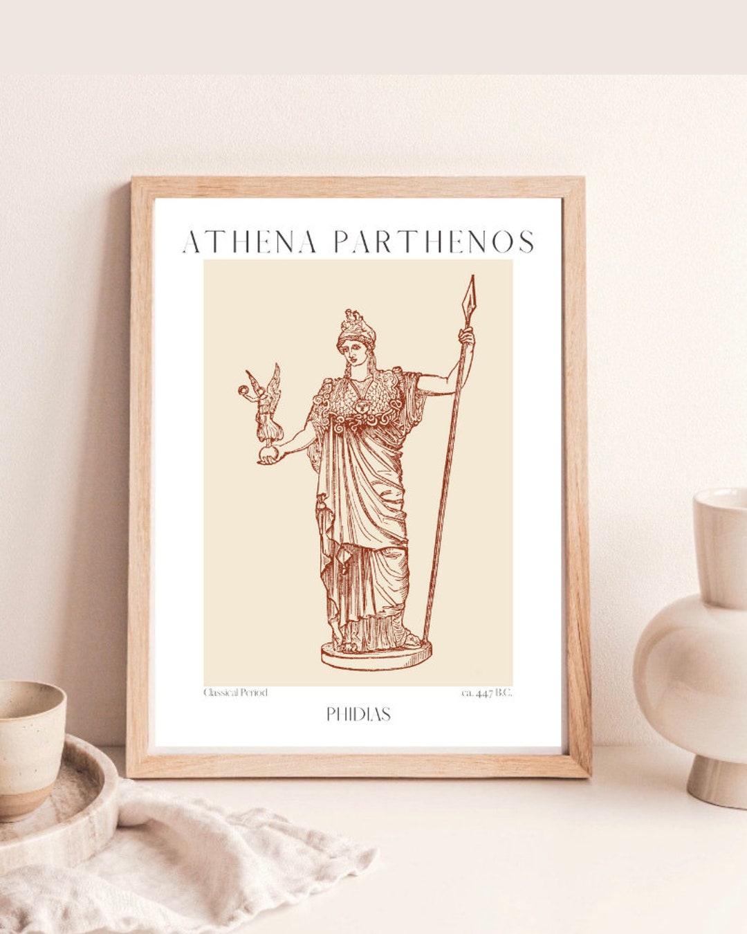 Athena Print Goddess of War Greek Mythology Art Museum - Etsy