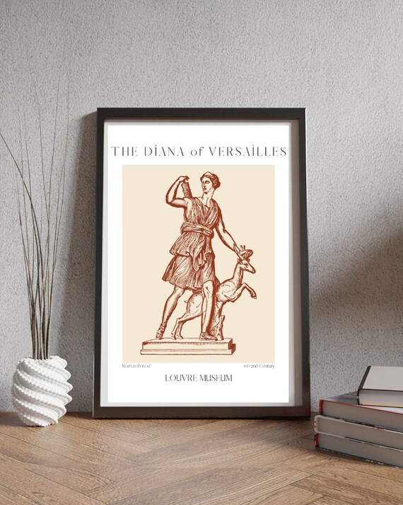 Goddess Diana Print Ancient Roman Art Artemis Print - Etsy