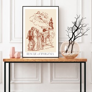 Sacrifice of Iphigenia, Rescue of Iphigenia, Iliad Art Print, Trojan ...