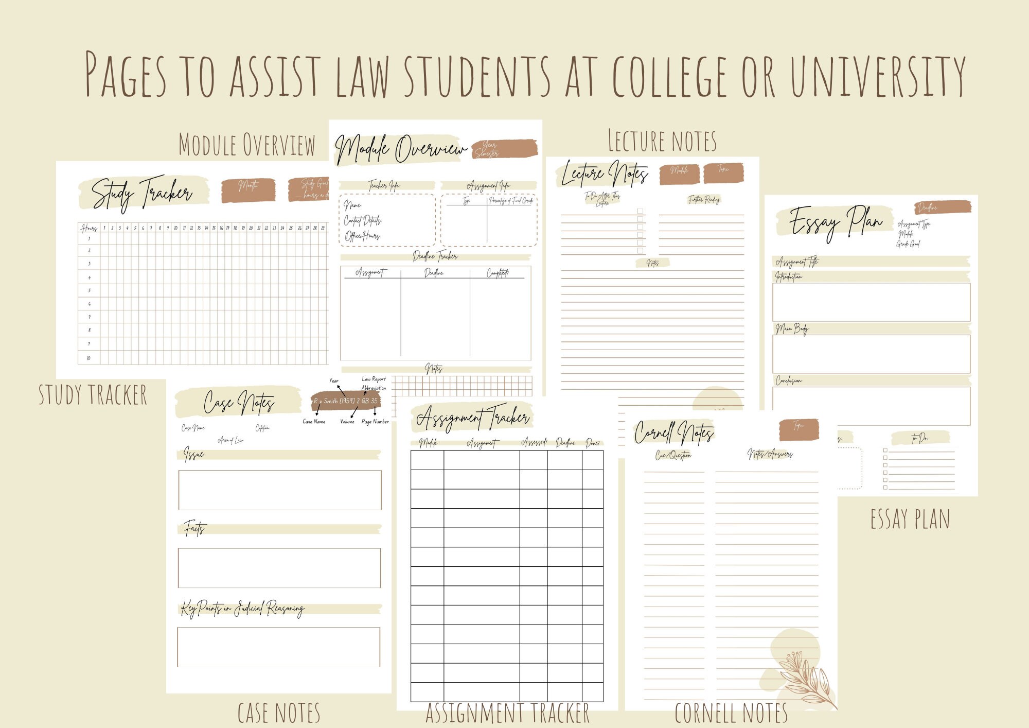 Ultimate Digital Law Student Planner | iPad | Goodnotes | Printable ...