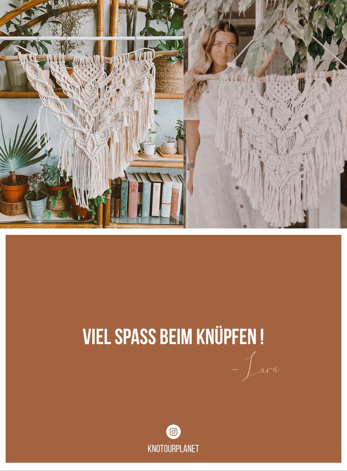 PDF Pattern Macrame Wall Hanging Instructions english and - Etsy