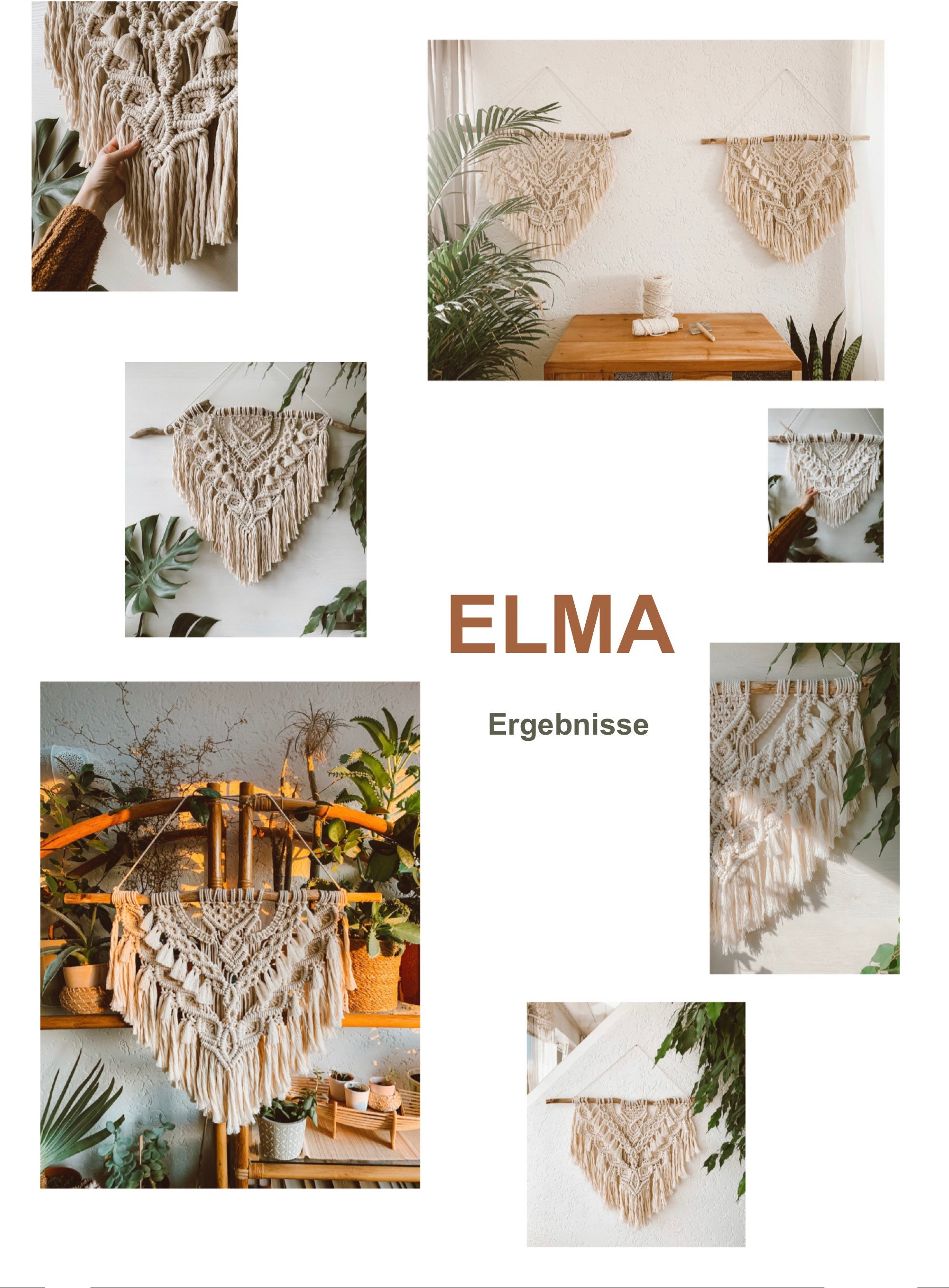 PDF Pattern Macrame Wall Hanging Instructions (english and German) - Etsy