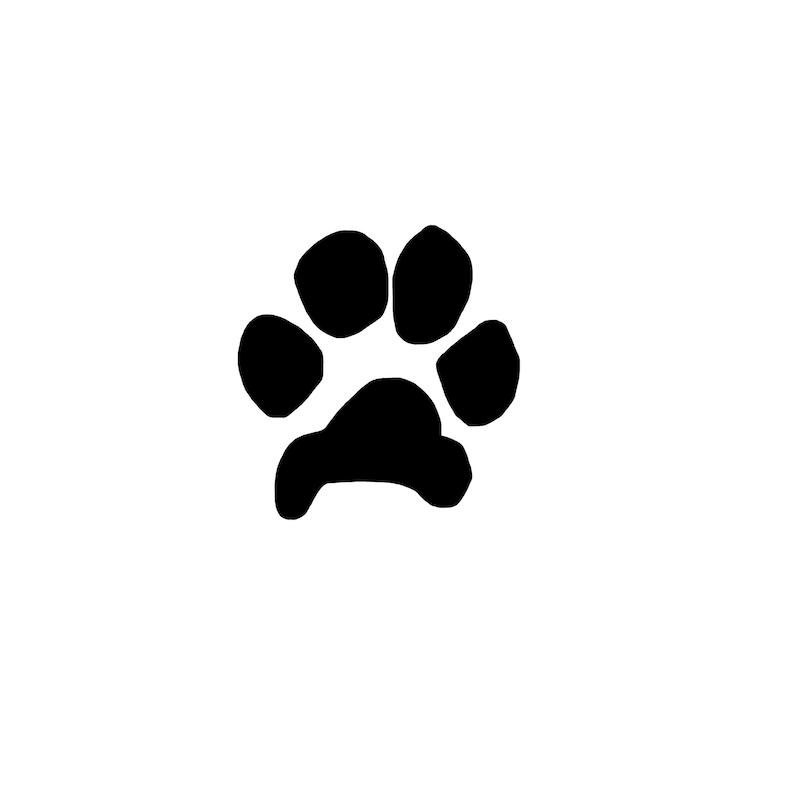 Digital Custom Paw Print - Etsy