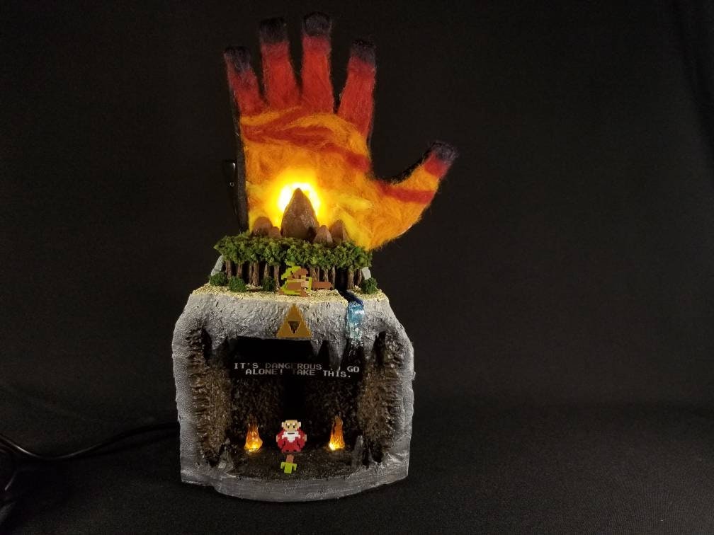 The Hero's Gauntlet (legend of Zelda Power Glove Diorama) - Etsy