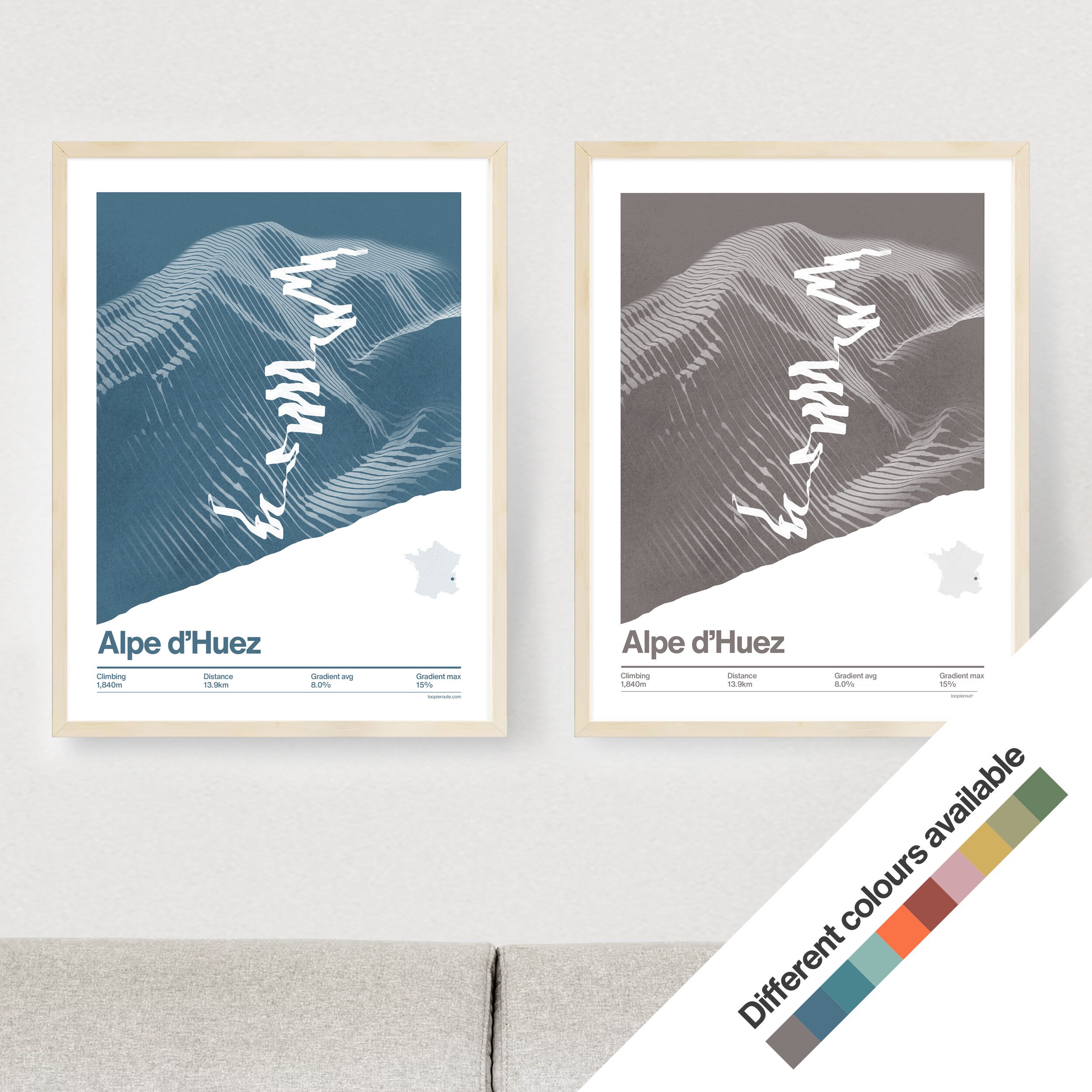Alpe D'huez Climb Poster - Etsy